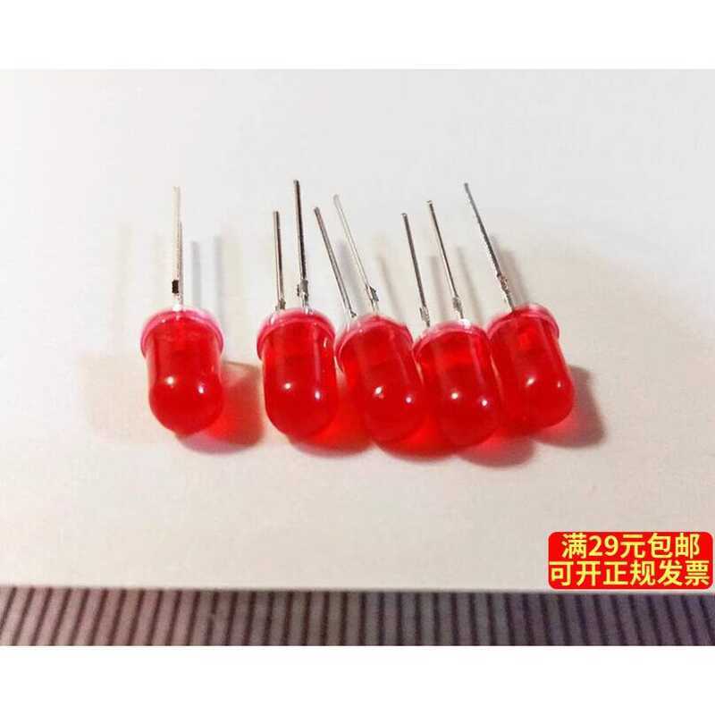 © 5mm Red LED Emitting Diode Electronic Tube Technology Model Indicator ...