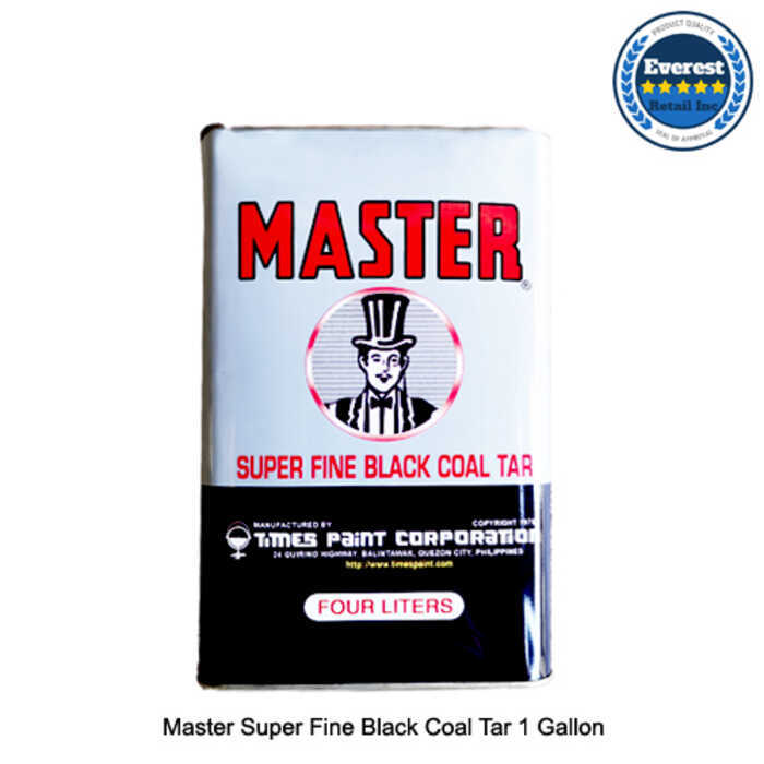 Master Super Fine Black Coal Tar 1 Gallon 0A6 | Shopee Philippines