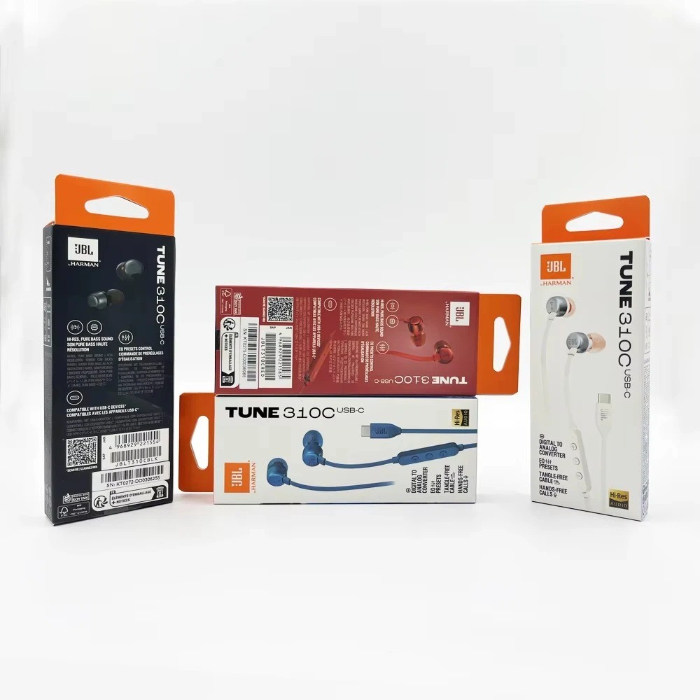 JBL TUNE 310C USB-C Earphones with High Resolution Sound Quality, Anti ...