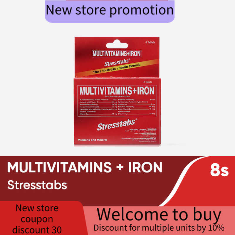 Stresstabs Multivitamins + Iron 8S Fights Stress, Restores Mental Focus ...