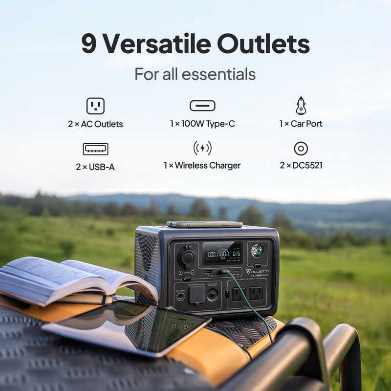 SK BLUETTI Eb3a 268Wh/600W 72432Mah Inverter Power 1200W Lifepo4 ...