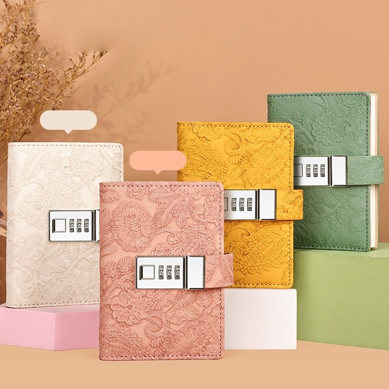 Korean Diary A7 Notebook and Journal with Lock Girls Padlock Notepad ...