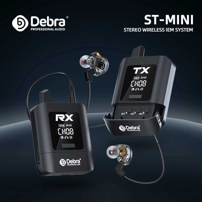 Debra St-Mini Stereo Wireless In-Ear Monitor System, 2.4G Digital ...