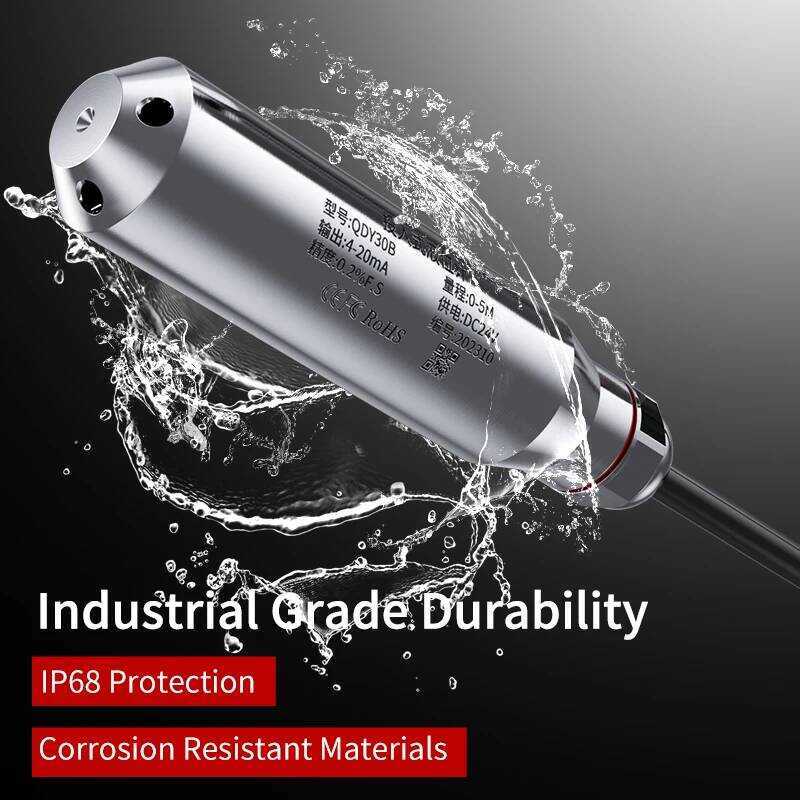 Xj Water Level Sensor 0-5M To 4-20Ma 0-10V Liquid Level Sensor Ss304 Le ...