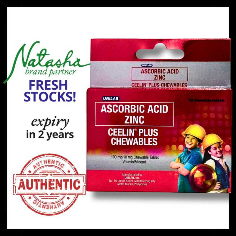 Ceelin Plus Chewables Ascorbic Acid Zinc 10Tabs By Natasha Co-Brands ...