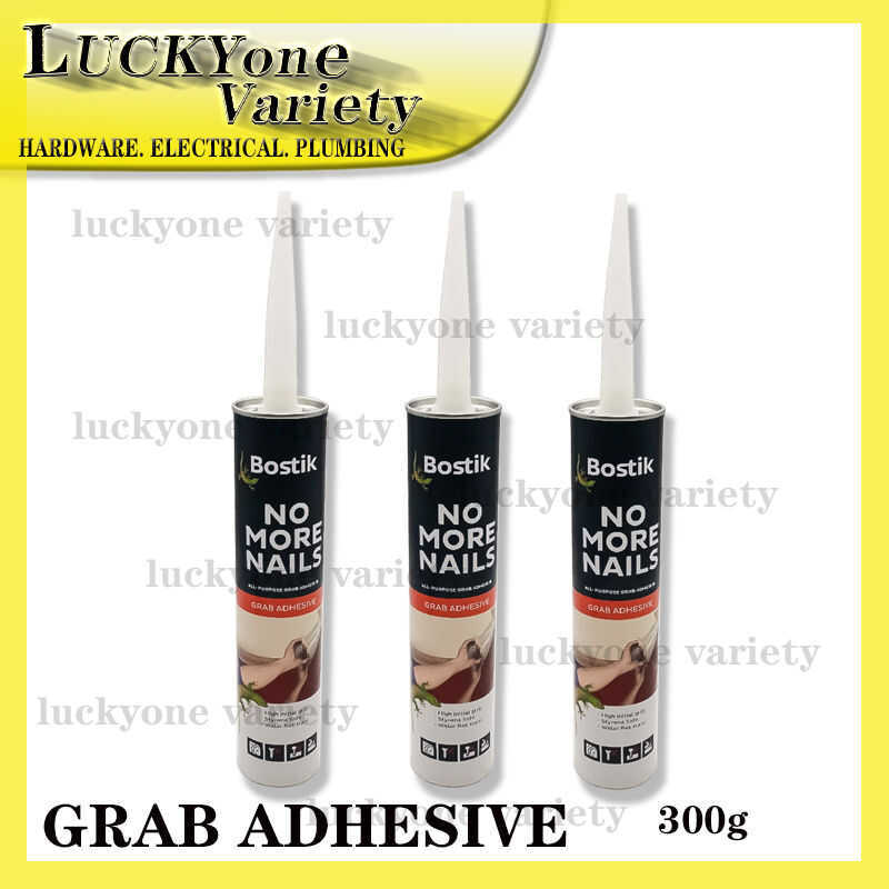 GRAB ADHESIVE BOSTIK NO MORE NAILS 300G Sold Per Piece E0e | Shopee ...
