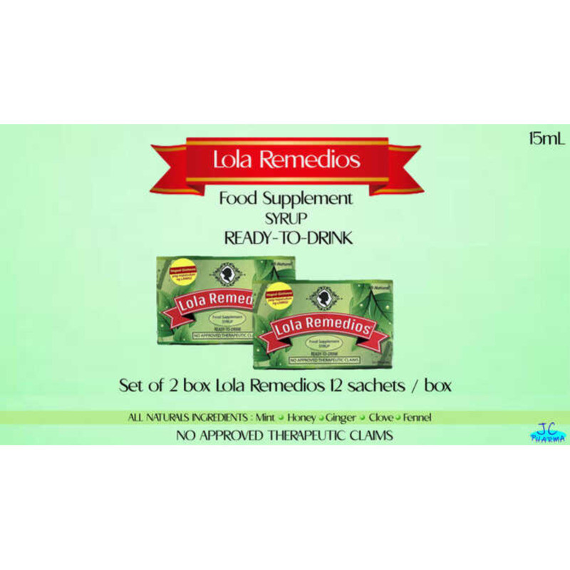 Authentic LOLA REMEDIOS Syrup Set Of 2 Box ( 12 Sachets / ) 7C2 013 ...