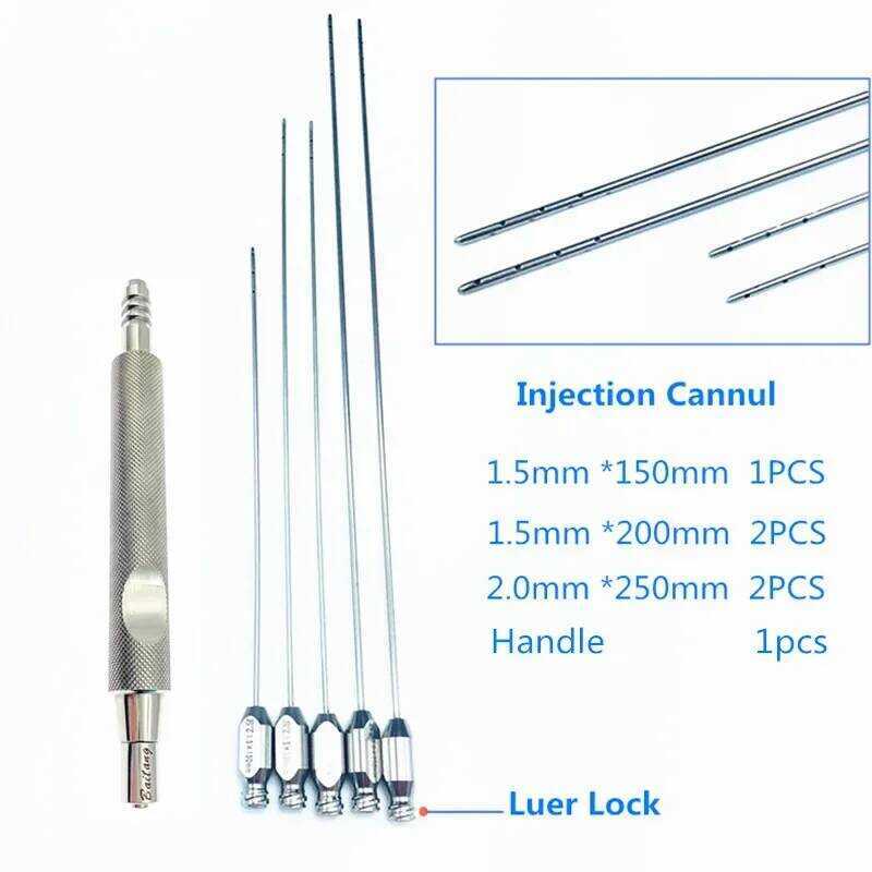 Liposuction Cannula Stainless Steel Fat Aspiration Tool And Handle ...
