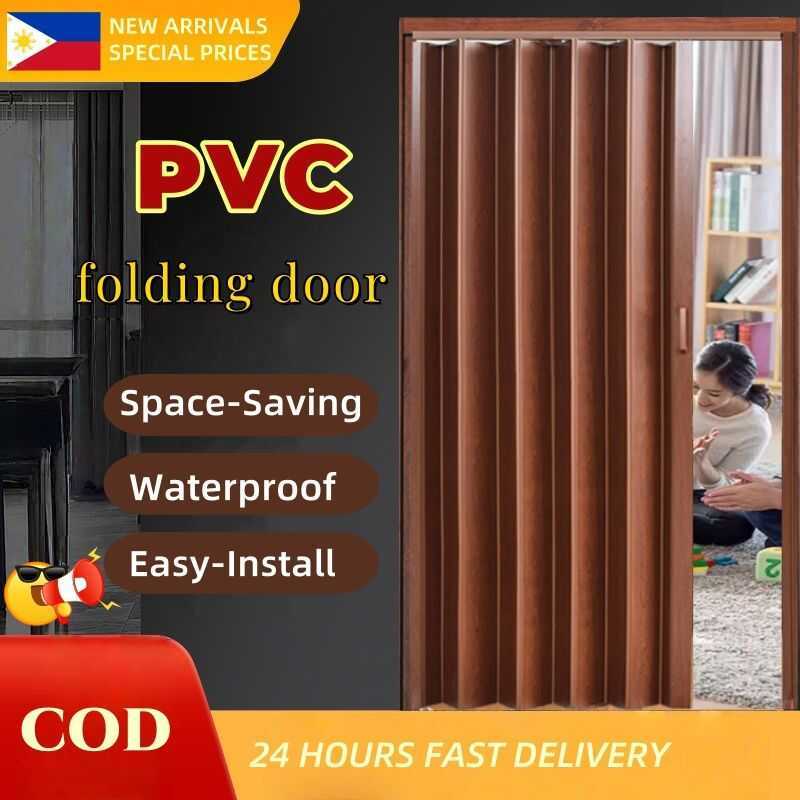 Sliding Door PVC Accordion Folding Divider Wall Partition Waterproof ...