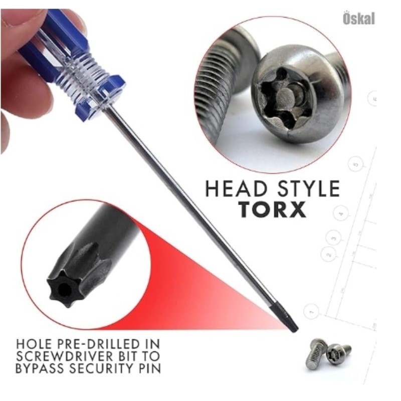 1 Pc T8 Tamper Proof Screwdriver Security Torx Driver for Xbox one Xbox ...