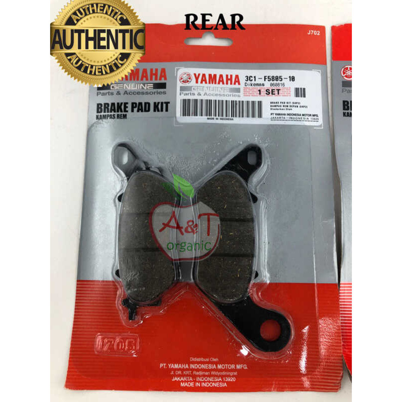 Best Buy - Genuine Yamaha Brake Pad Front & Rear Set For R15 V.3 Xsr155 ...