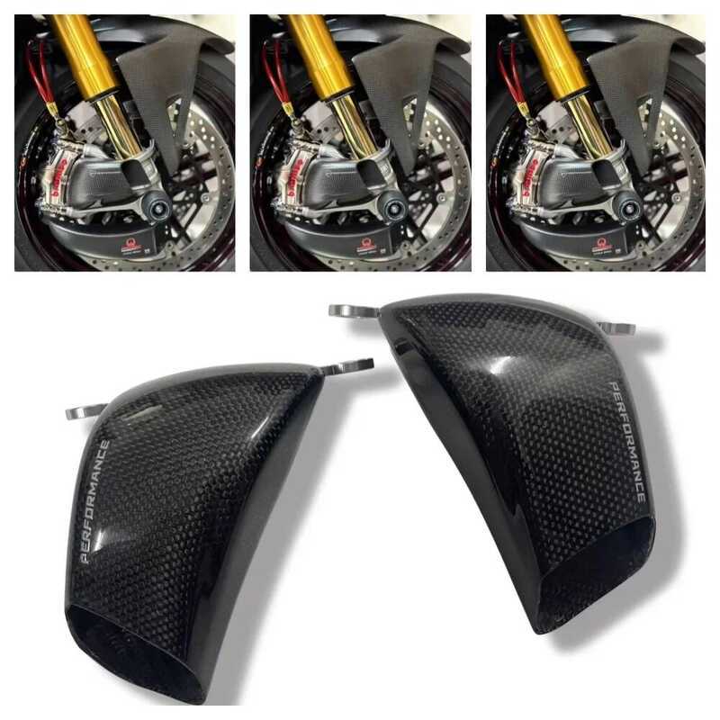 For DUCATI 1098 749 999 748 Carbon Fiber Caliper Radiator Cover Air ...