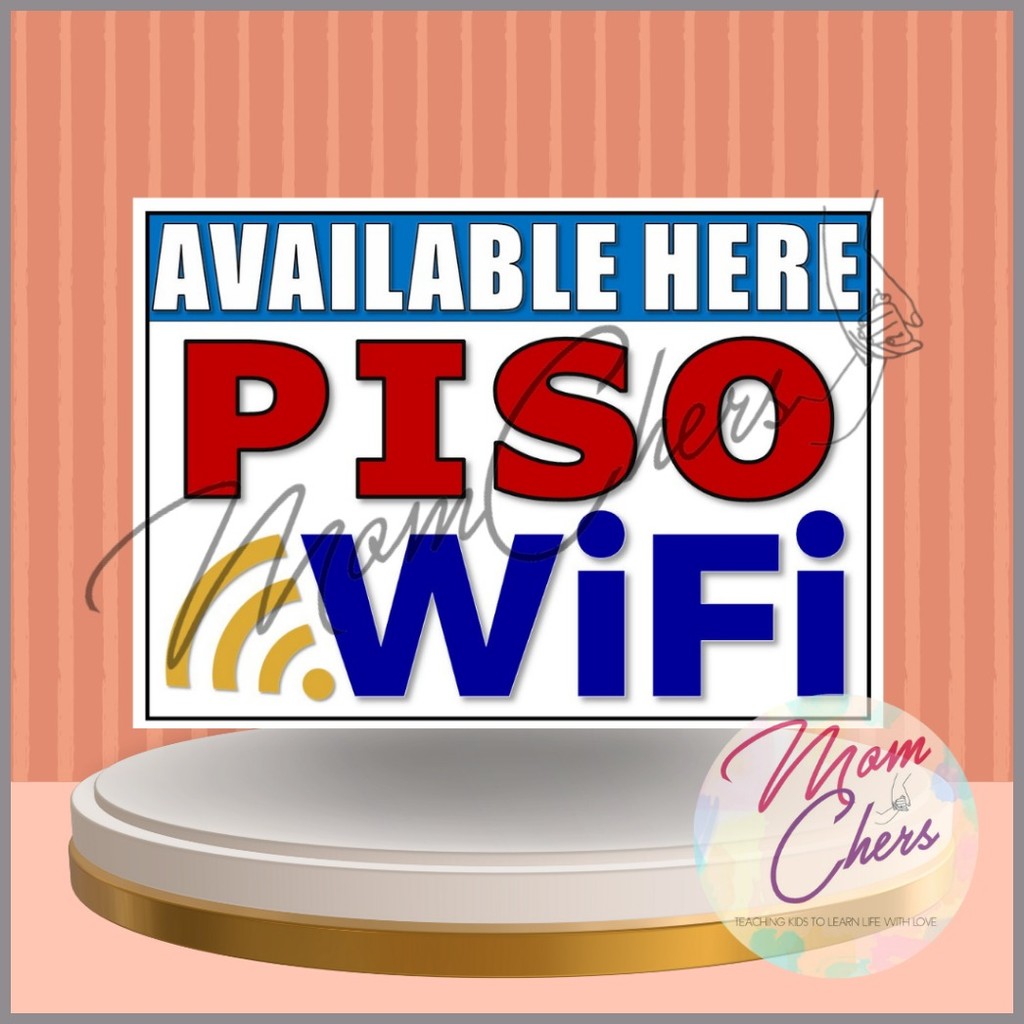 Laminated Signages for Vendo Vending Machine PISO WIFI CARWASH CHARGING ...