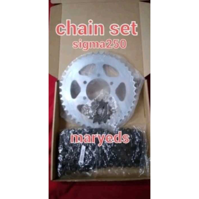 SPROCKET SET RUSI SIGMA 250 Chain Set 520H" 42T "13T | Shopee Philippines