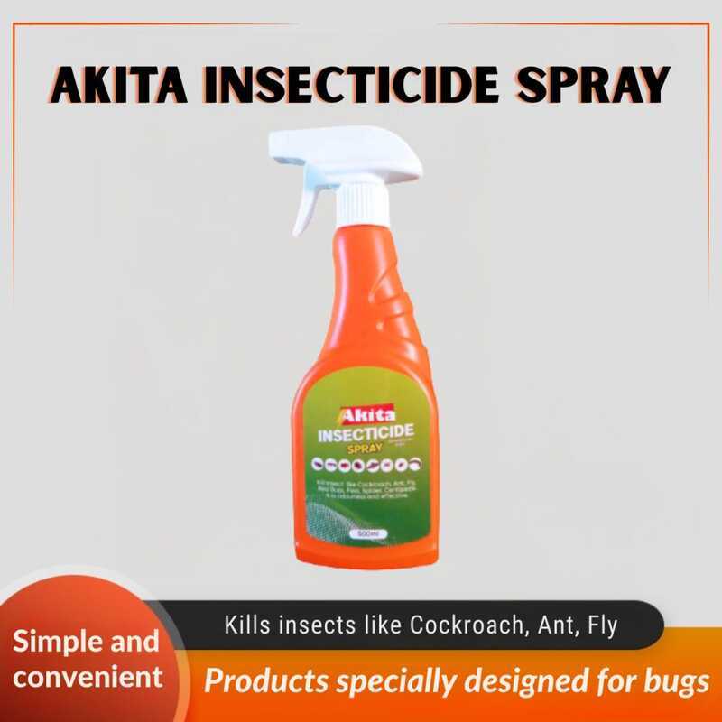 Akita Insecticide Spray 500Ml Multi-Insect Killer Non-Toxic (Fly Killer ...