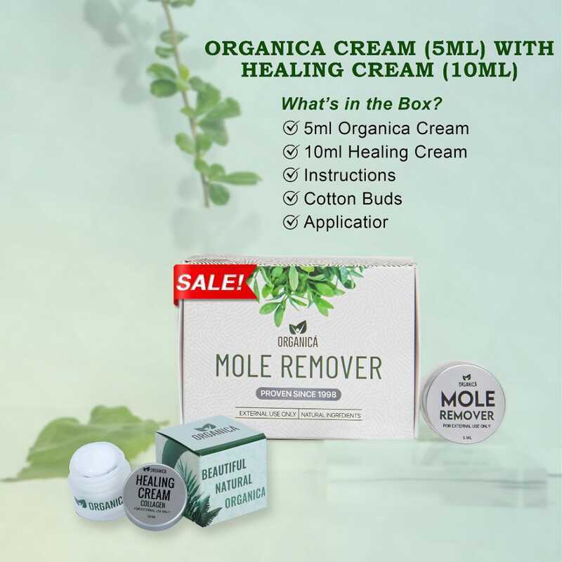 652 Organica Mole And Warts Remover With Healing Cream Dba | Shopee ...