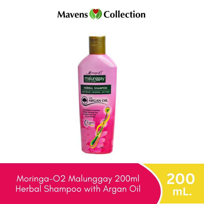 Moringa-O2 Malunggay Herbal Shampoo With Argan Oil 200Ml Ce8 | Shopee ...
