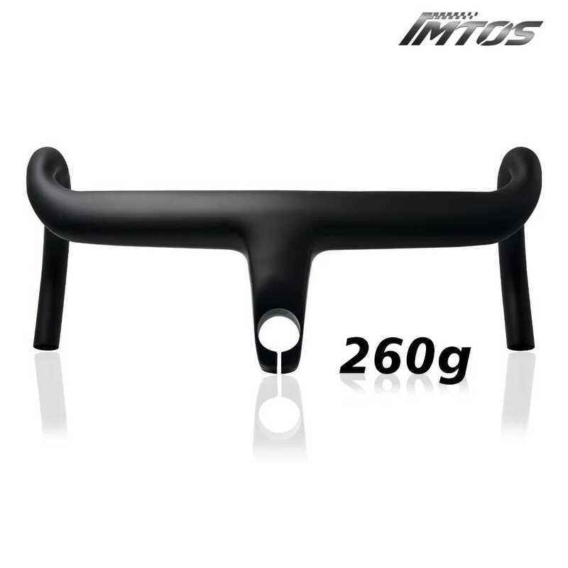 260G Ultralight Full Carbon Fiber Integrated Handlebar For Road Bikes Aero Handlebar Integrally ...
