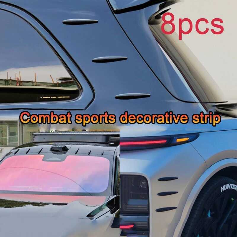 8Pcs Car Exterior Decorative Fender Trim, Car Modified Small Spoiler ...