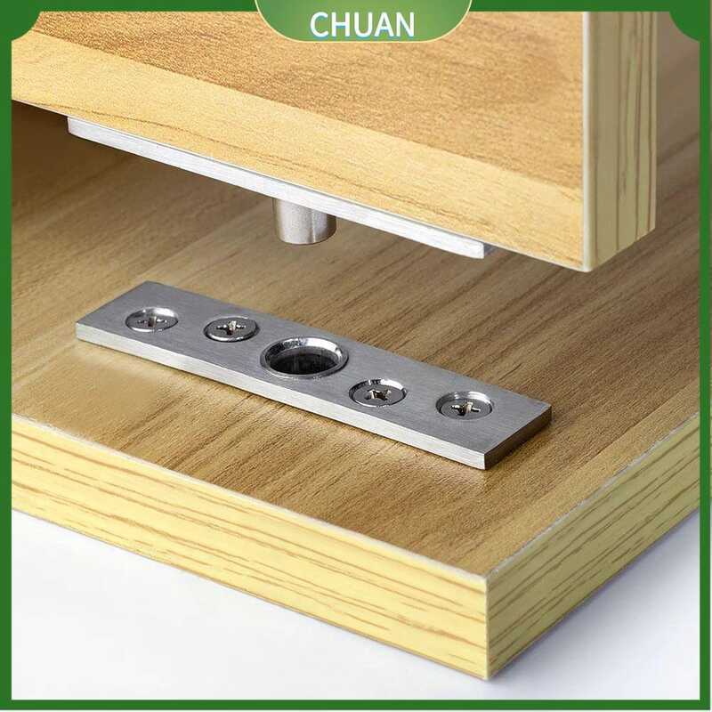 CHUAN Stainless Steel Pivot Hinge With Screws 360° Swivel Central ...