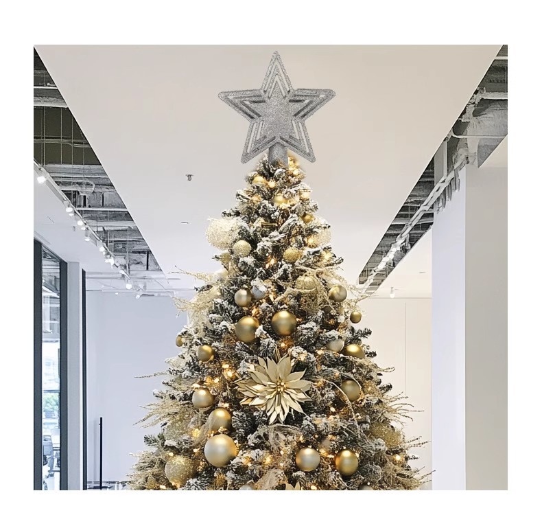 NUVOX Christmas Tree Top Star Projection Lights 3D Rotating Lights for ...