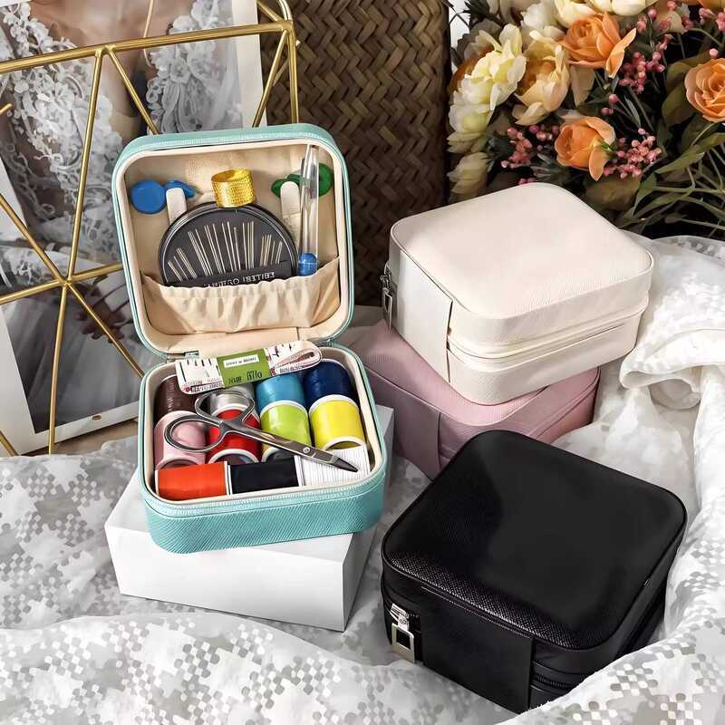 Tools and Thread Portable Home Kit Hand Sewing Needle Box Small Student ...