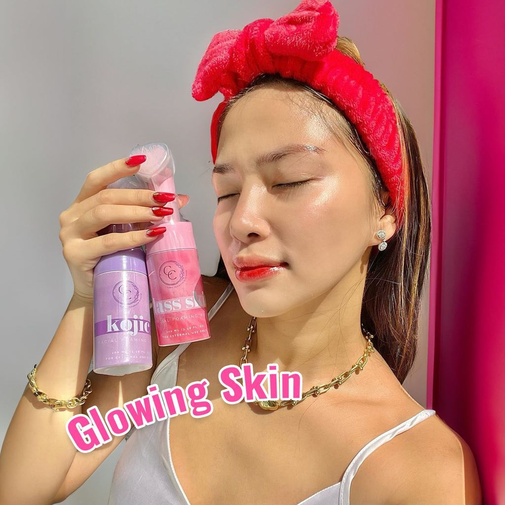 CC Glam & Beauty Glass Skin Foaming Facial Wash - Kojic Facial Wash for ...