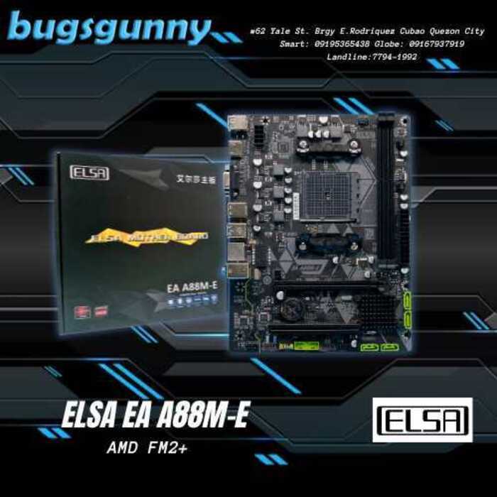 9Fe ELSA EA A88m-E Mother Board Fm2+ 053 | Shopee Philippines