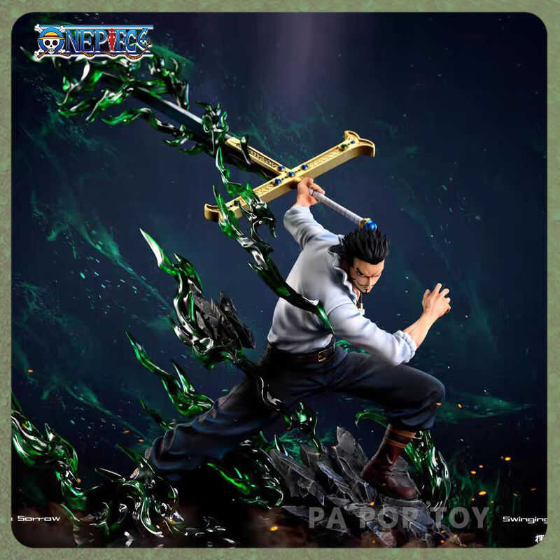 Dracule Mihawk Anime Figures One Piece Mi Hawk Action Figure 30Cm Pvc ...