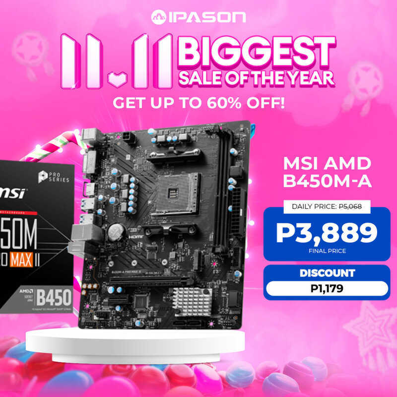 COD IPASON | MSI AMD B450m-A Pro Max II Ddr4 Motherboard Socket Am4 Supported | Shopee Philippines