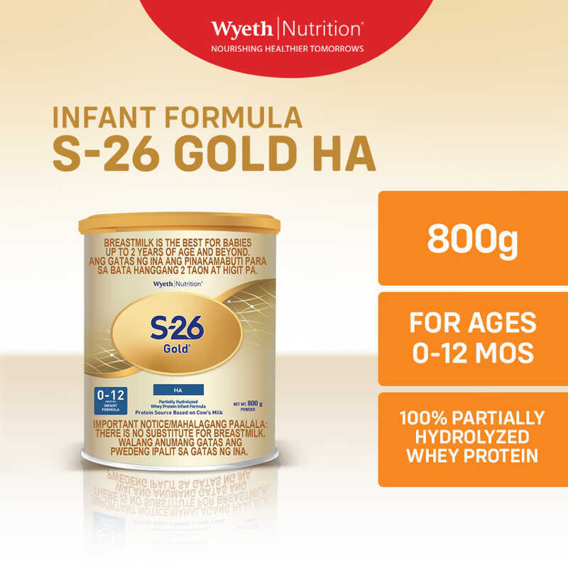 S-26 Gold HA Partially Hydrolyzed Whey Protein Infant Formula For 0 To ...