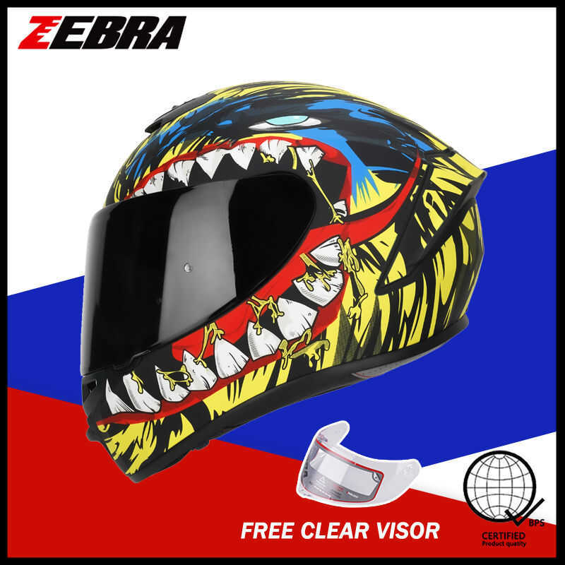ZEBRA 152 W/D Motorcycles Helmets Full Face Motor Helmet 1A2 | Shopee ...