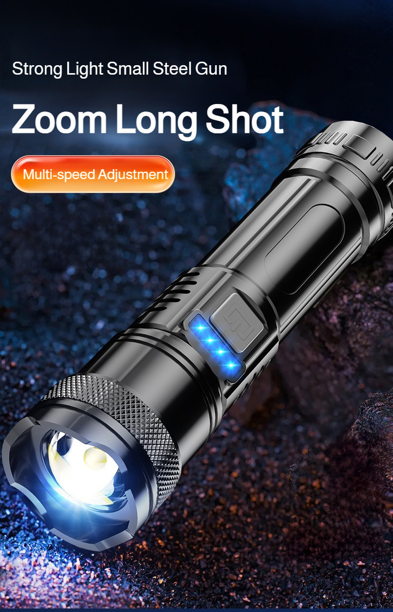 Super bright outdoor flashlight with longdistance shooting light ...