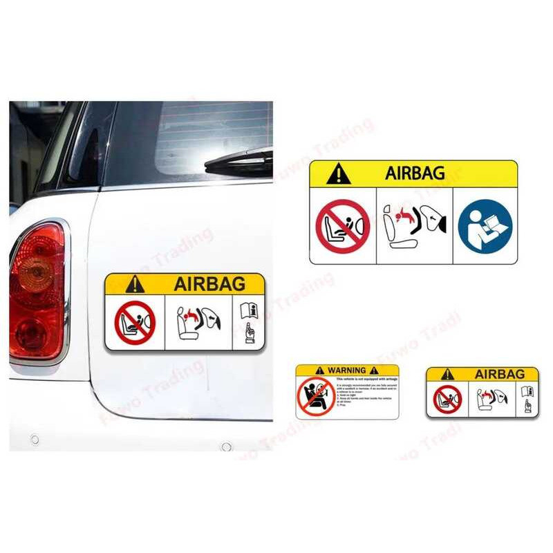Best-Selling Airbag Warning Car Stickers Vinyl Caravan Personality ...