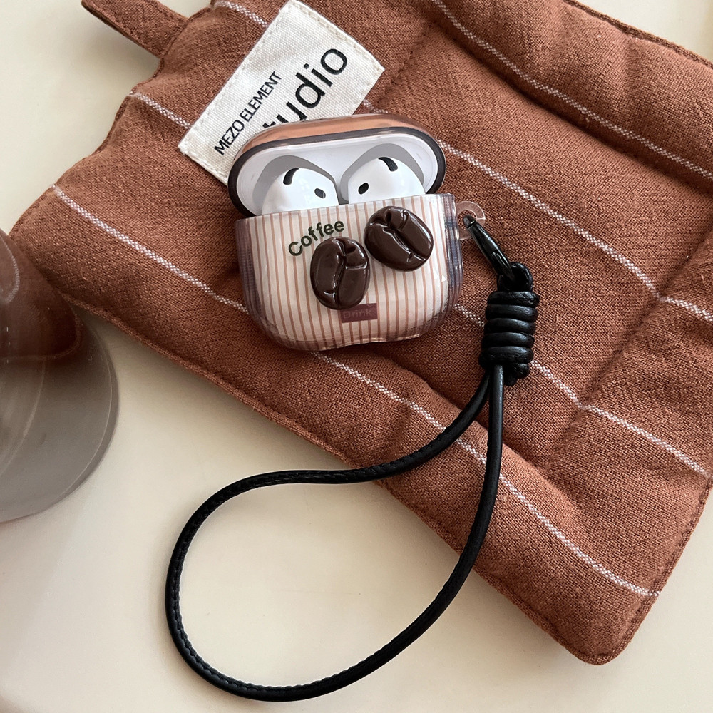 Striped Coffee Beans Case for AirPods Pro3 [2025] AirPods Pro2 Pro 4 3 ...