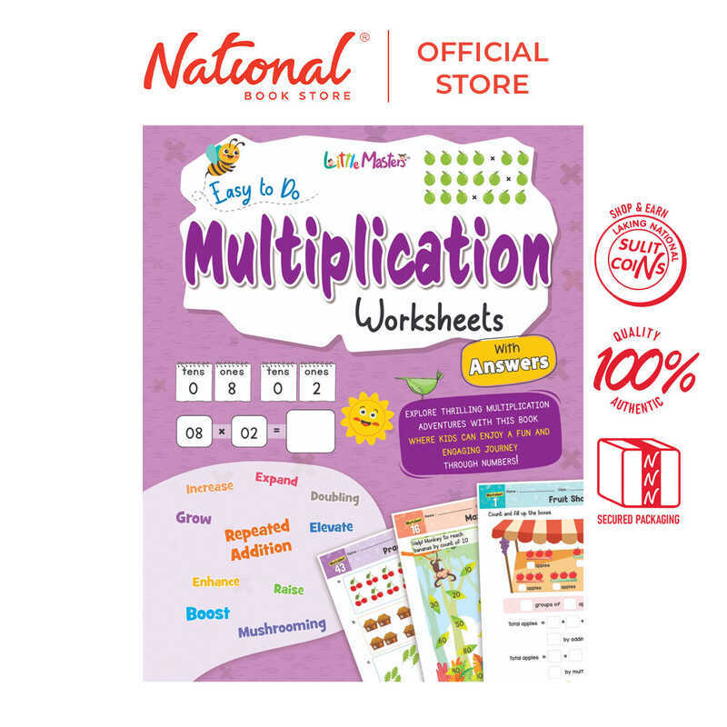 Easy To Do Multiplication Worksheet Trade Paperback - Math Workbooks ...