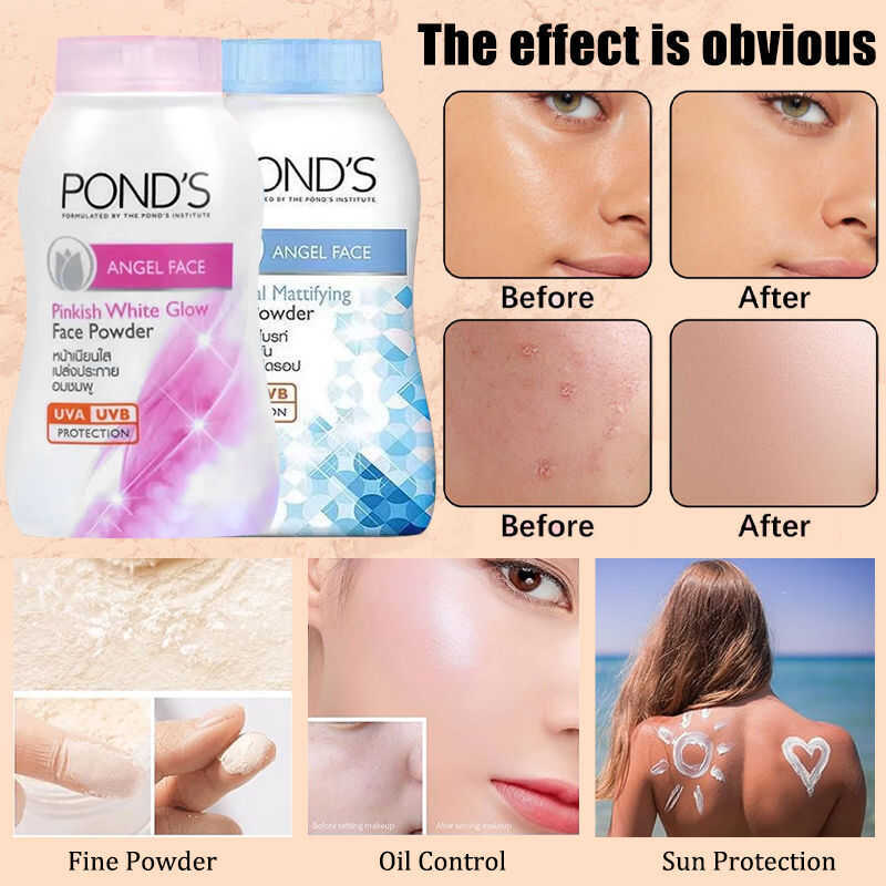 Pond's Magic Bb Powder/Concealer Powder/Pink Face/Long-Lasting Oil ...