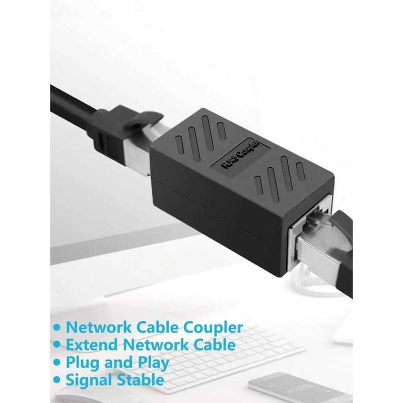 Ethernet Cable Extender,Rj45 5 6 6A Coupler, Extender Connector ...