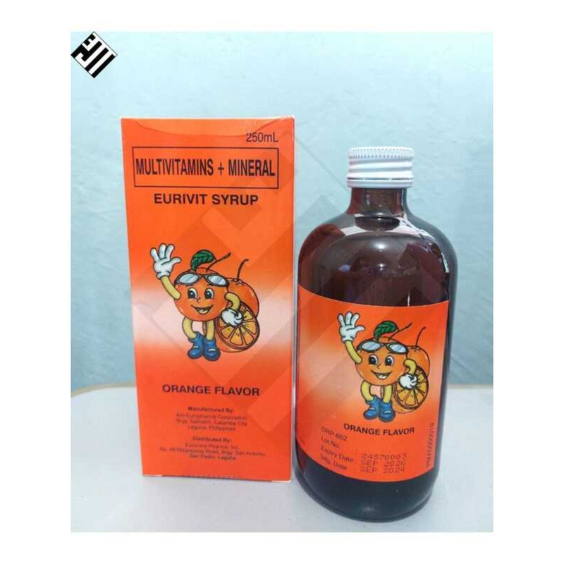EURIVIT SYRUP 250 ml Multivitamins and Mineral f6a | Shopee Philippines