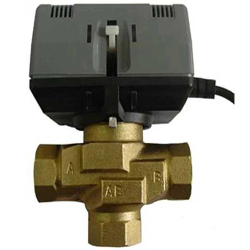 Xj Three-Way Actuator Valve 220V AC Three Way Motorized Valve Electric ...