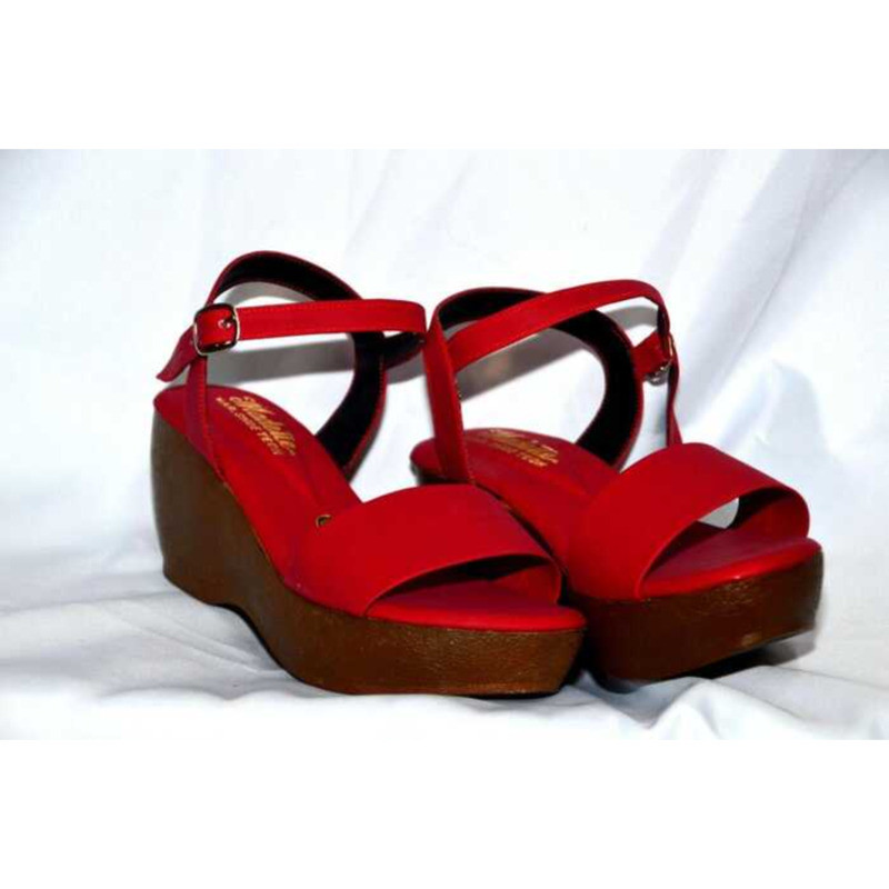 Doll Me Up Charlee Red Wedge Shoes | Shopee Philippines