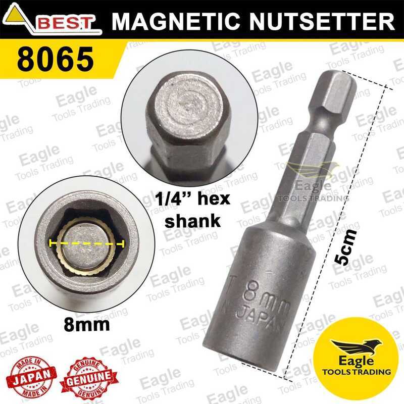 FDA Magnetic Nut Setter 8Mm 5/16" 1/4" Shank Tek Screw Adapter Durable ...