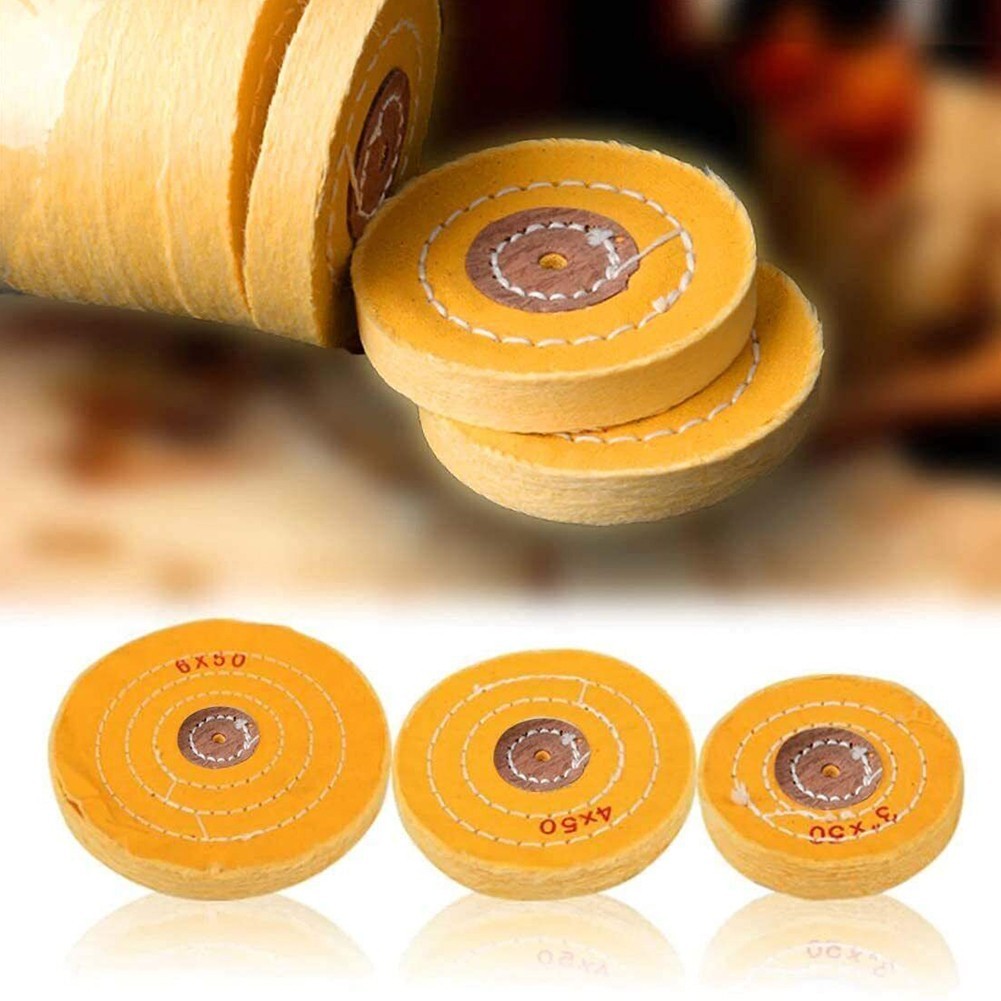 [COD] 3-8in Polishing Buffing Wheel Cotton Lint Cloth Jewelry Mirror ...