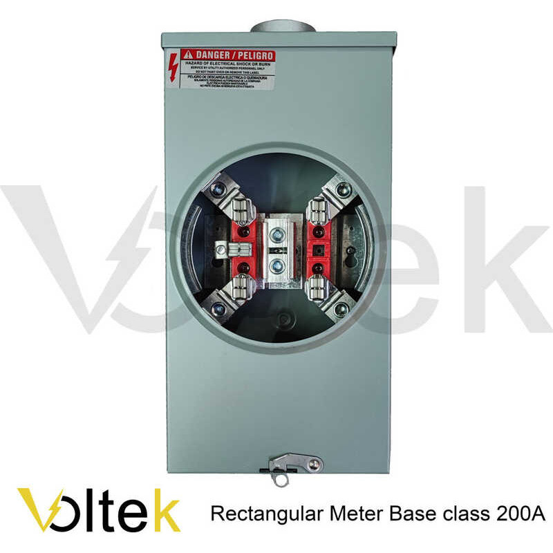 Rectangular Meter base Electric Meter base size 1 1/4", 1 1/2", 2" 200a ...