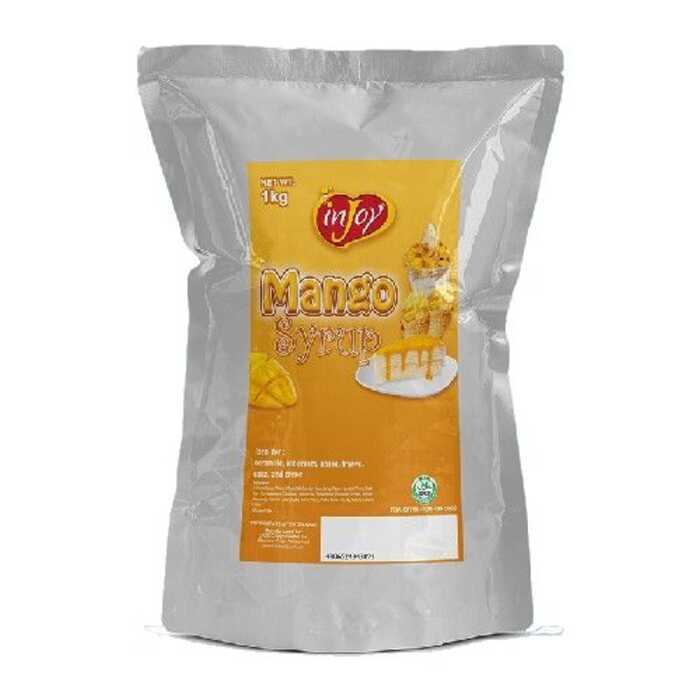 Injoy Mango Syrup 1 Kg For Desserts And Drinks Scramble, Ice Cream ...