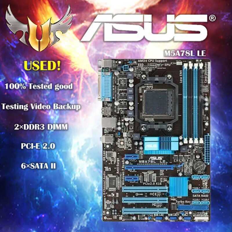 LE M5A78L Original Desop Motoard AMD 760G Socket AM3+ DDR3 32G SATA2 ...
