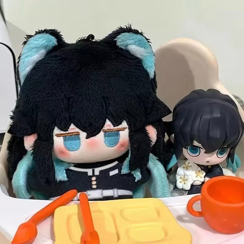 10cm Anime ‌Demon Slayer Tokitou Muichiro Plush Doll Pendant Cartoon ...