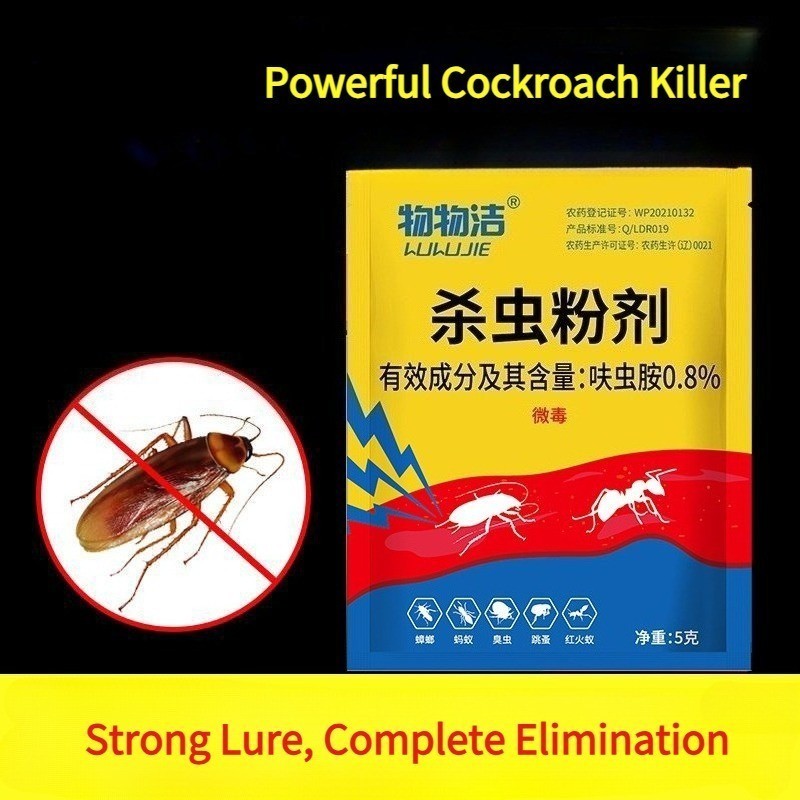 15g Cockroach Killer Powder Powerful Indoor Pest Control Eliminates ...