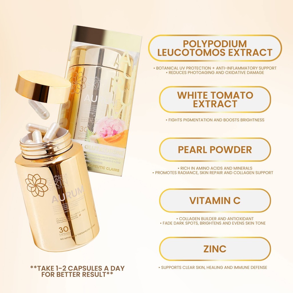 Hikari Aurum 5X Glow Supplement – S-Acetyl Glutathione, Collagen ...