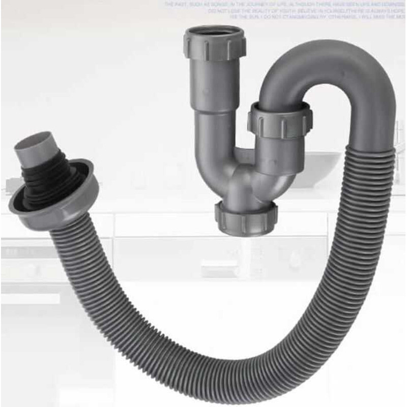 Flexible P-Trap Sink Fitting Lavatory/Lababo/ Hose Ptrap / PVC 1-1/4 ...